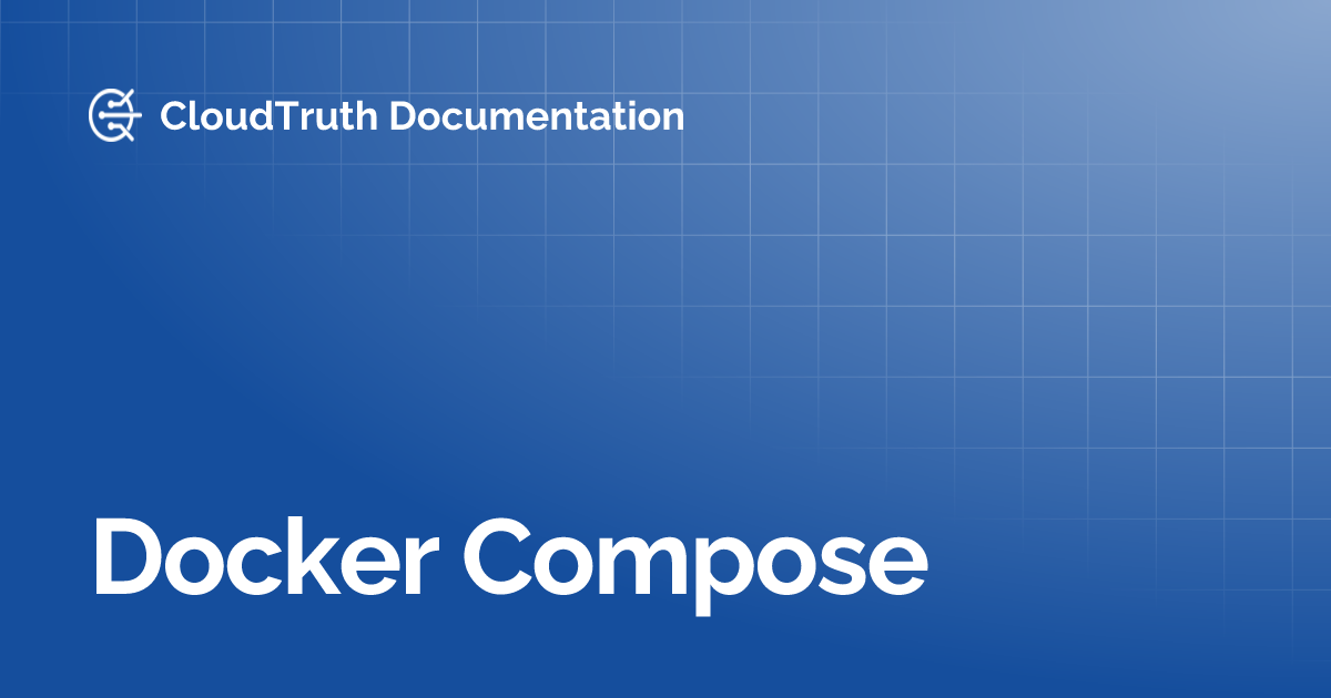 Docker Compose | CloudTruth Documentation