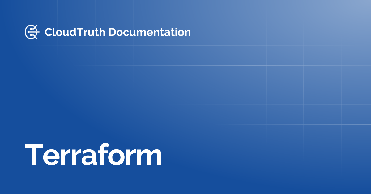 Terraform | CloudTruth Documentation