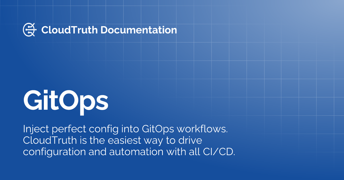 GitOps | CloudTruth Documentation